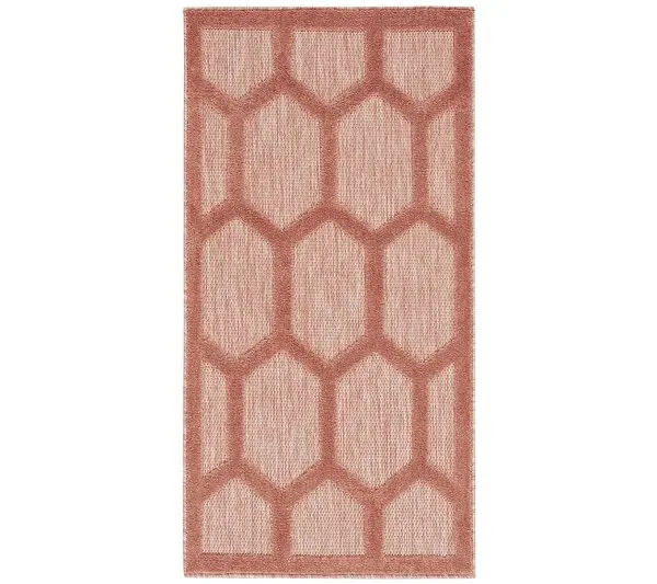 NOURISON HOME 2'x4' Honeycomb Indoor/outdoor Accent Rug - One-color