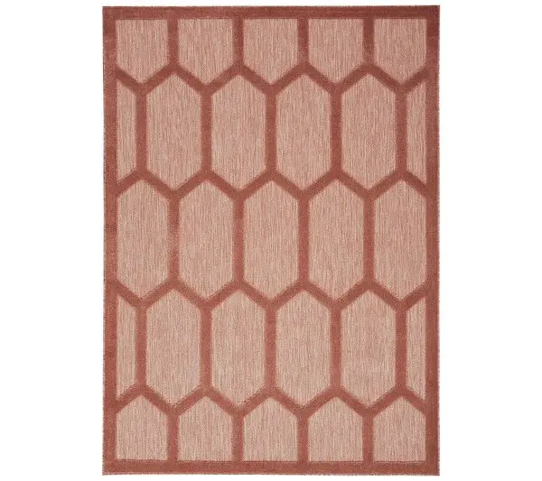 NOURISON HOME 5'x7' Honeycomb Indoor/outdoor Area Rug - One-color
