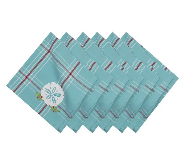 VALERIE PARR HILL A Coastal Holiday Napkin Set Of 6 Valerie - One-color