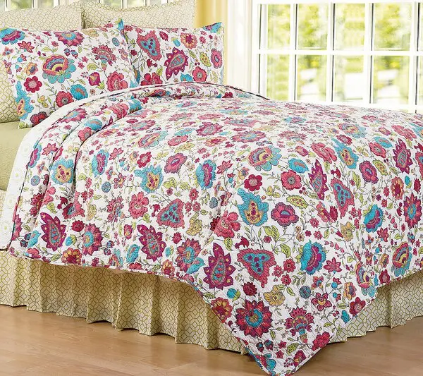 C&F HOME Teagan Twin Quilt Set - One-color