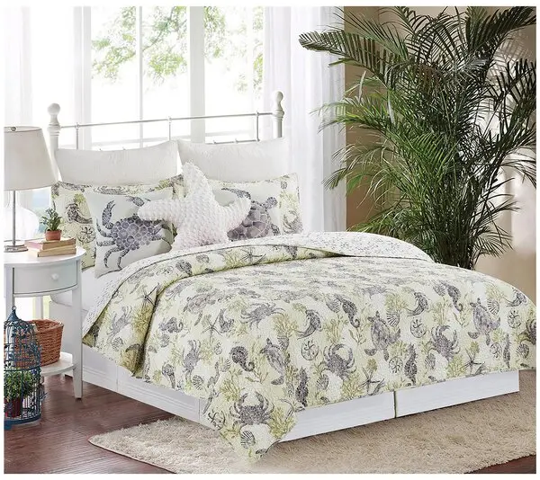 VALERIE PARR HILL Cannon Beach Twin Quilt Set Valerie - One-color
