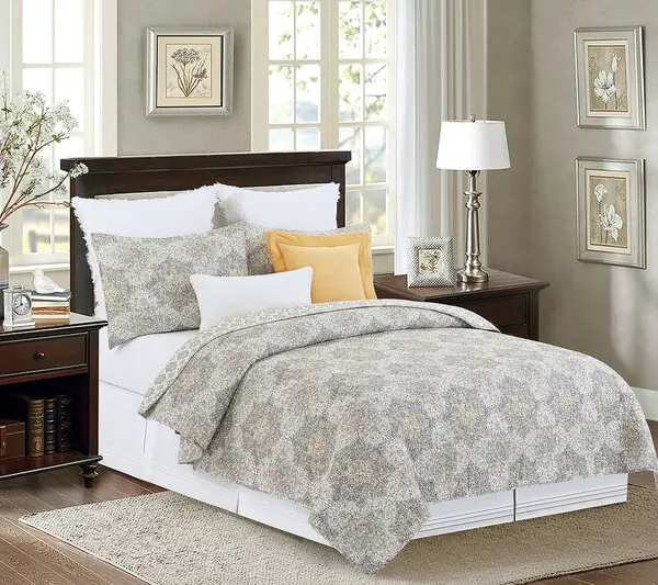 VALERIE PARR HILL Elaina Twin Quilt Set Valerie - One-color