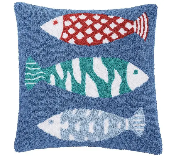 C&F HOME Harpswell Fish Pillow - One-color