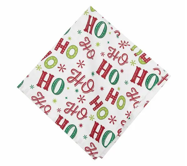 VALERIE PARR HILL Ho Ho Ho Napkin Set Of 6 Valerie - One-color
