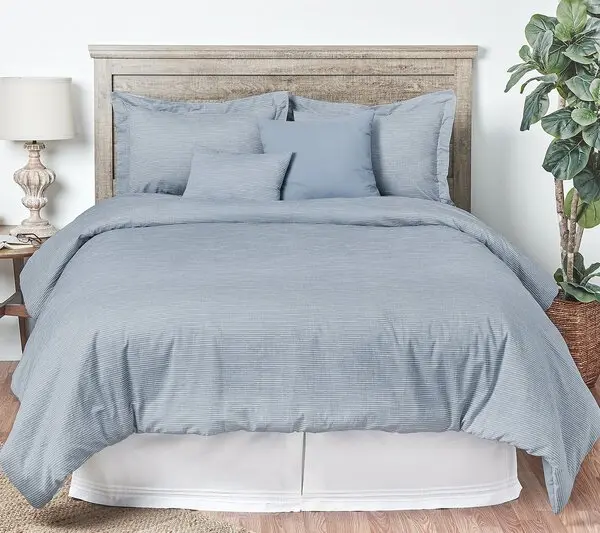 C&F HOME 4-piece Oxford Stripes Comforter Twin Set - One-color
