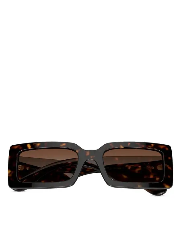 Dolce & Gabbana Rectangular Sunglasses, 53mm - Havana/brown Gradient