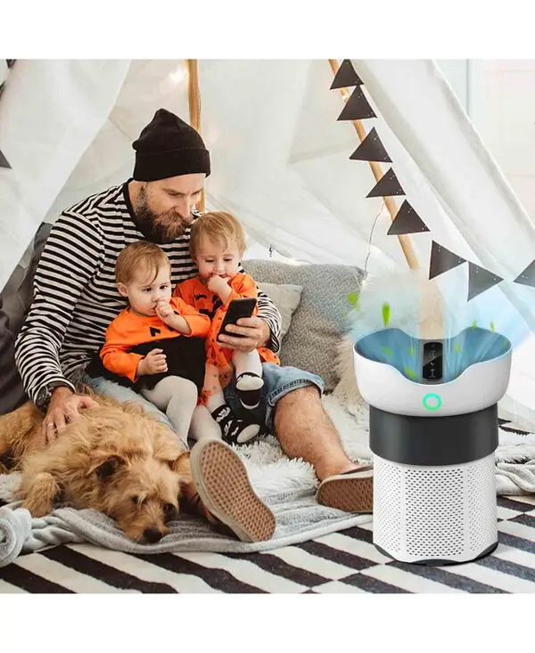 MECALE Air Purifier With Sleep Mode For Home Office Up To 1300 Sq Ft