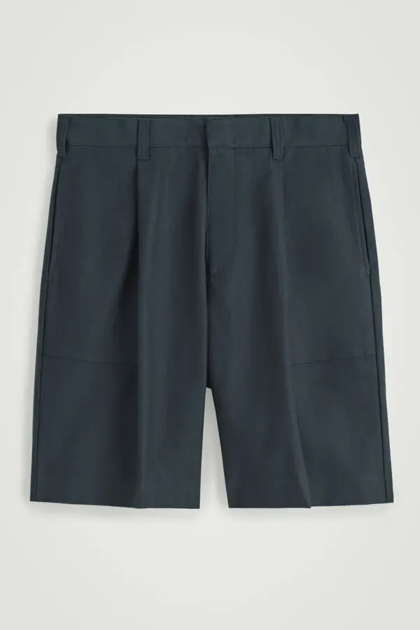 Cos Cotton-twill Chino Shorts - Blue