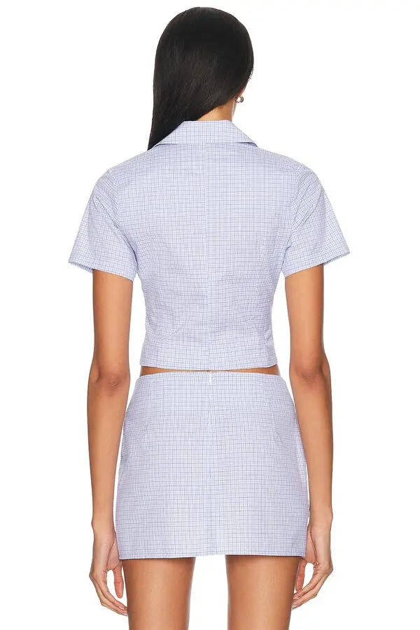 ALFIE Sulta Top - Blue Checkered