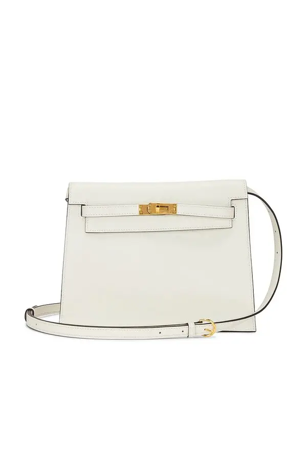 Hermès Evercolor Kelly Danse Shoulder Bag - Blanc