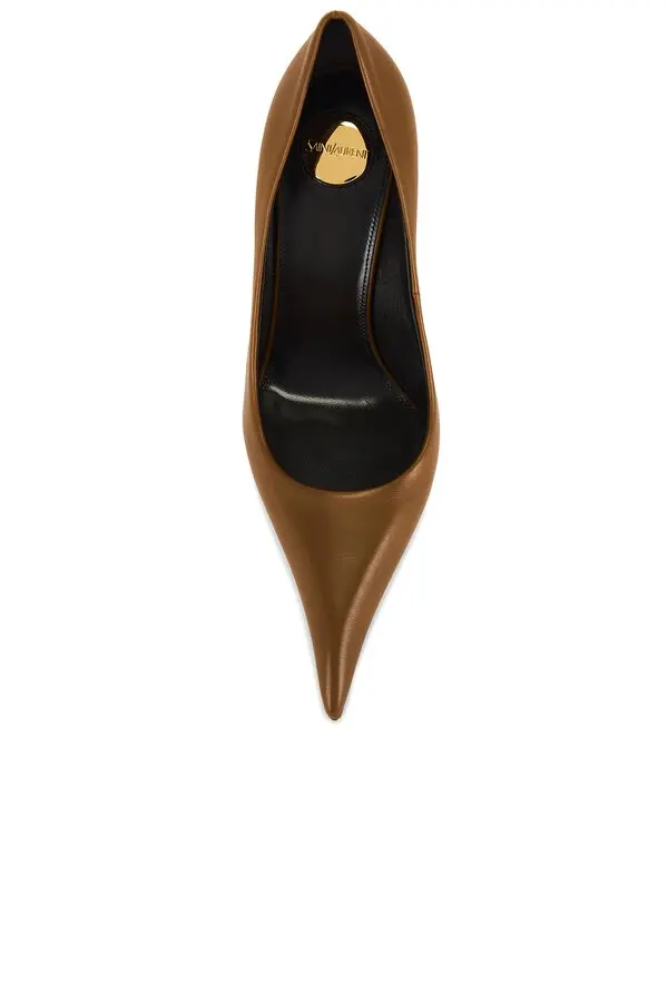 Saint Laurent Elysee Pump - Dark Macadamia