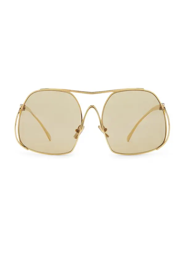 Miu Miu Square Sunglasses - Gold