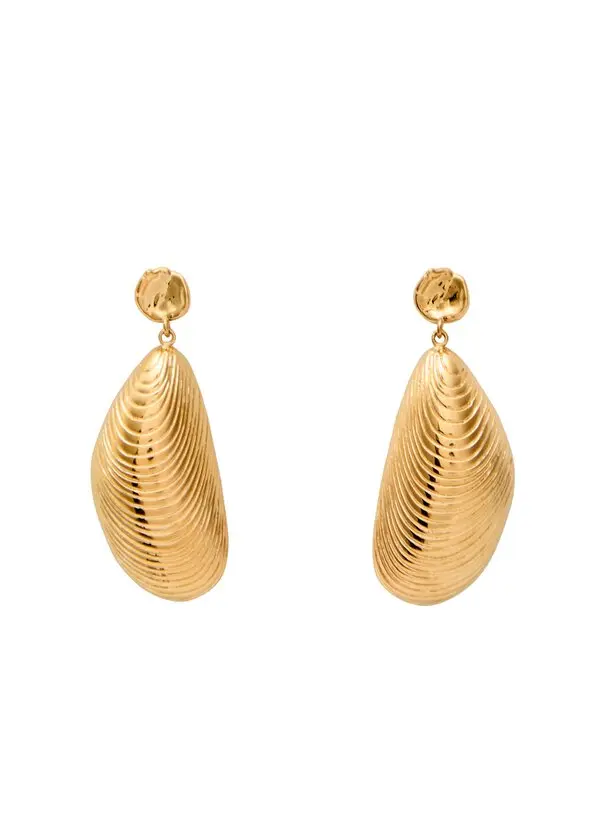 Anni Lu Moules 18kt-plated Drop Earrings - Gold