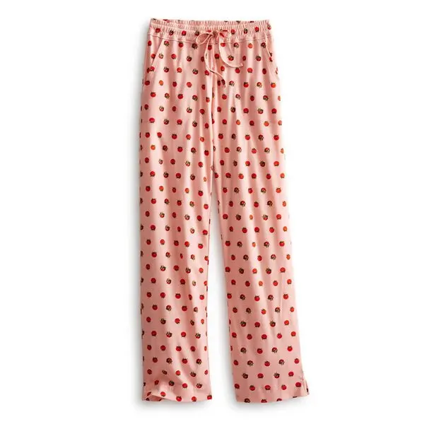 VERA BRADLEY Pajama Pants In Tiny Tomatoes Coral - Red