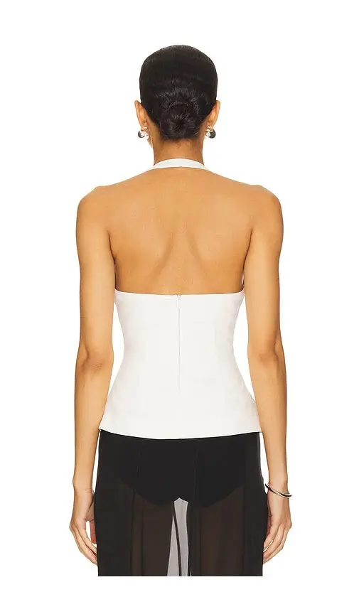 Misha Collection Alusia Halterneck Top - Ivory