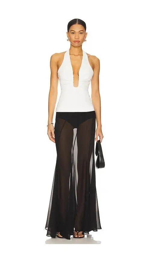 Misha Collection Alusia Halterneck Top - Ivory
