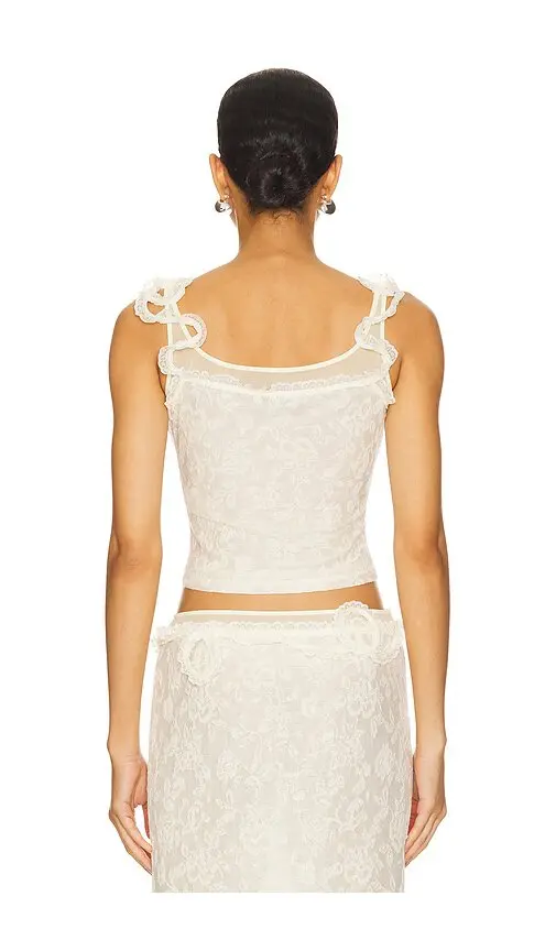 MARRKNULL Lace Layered Top