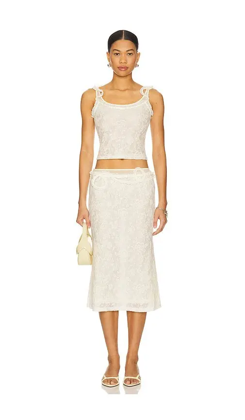MARRKNULL Lace Layered Top