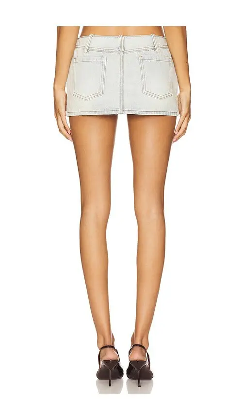 MARRKNULL Embellished Denim Mini Skirt