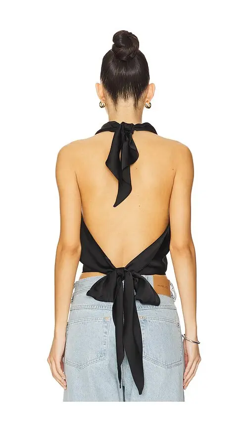 WeWoreWhat Halter Cowl Neck Top