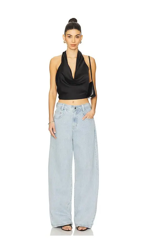 WeWoreWhat Halter Cowl Neck Top