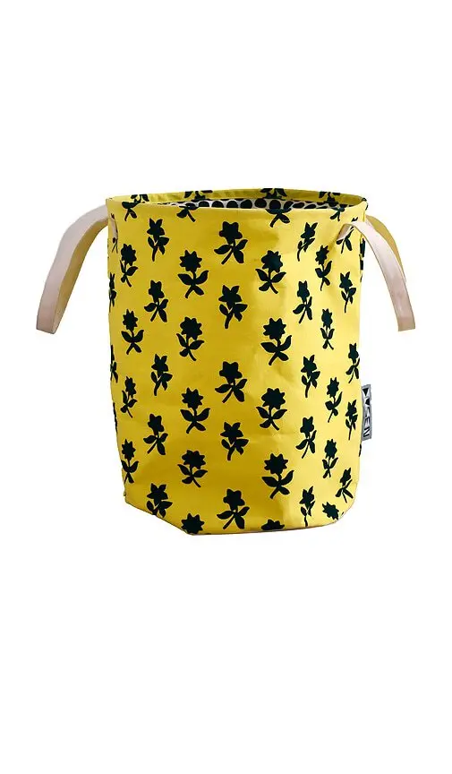 DUSEN DUSEN Marigold Canvas Laundry Hamper In Yellow - N,a