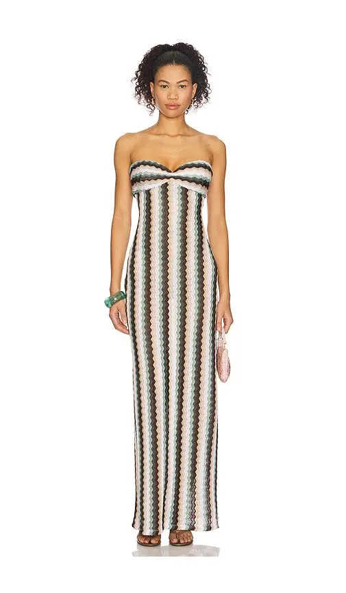 LOVERS AND FRIENDS Nettie Maxi Dress - Sage Multi