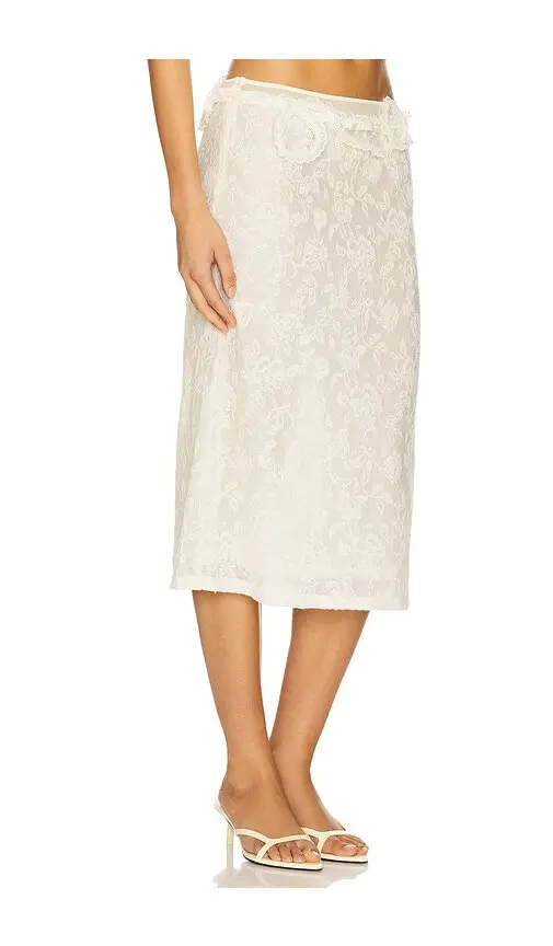 MARRKNULL Lace Layered Skirt