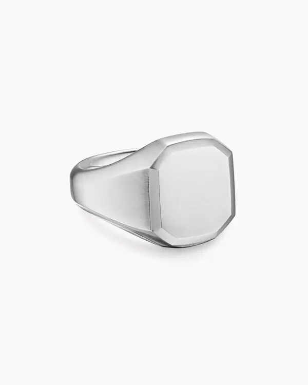 David Yurman Streamline® Signet Ring - Platinum
