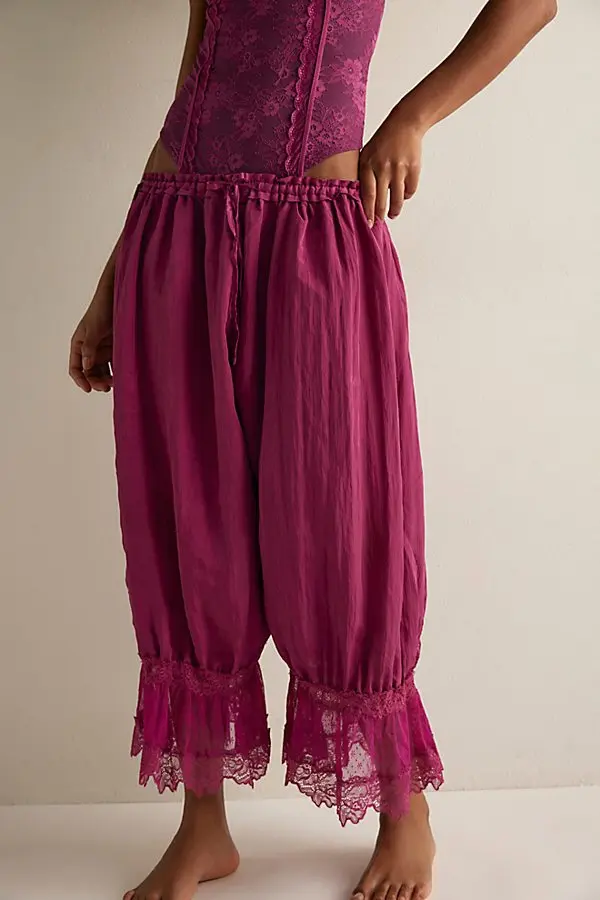 Free People Forever Young Bloomer Pants - Raspberry Sorbet