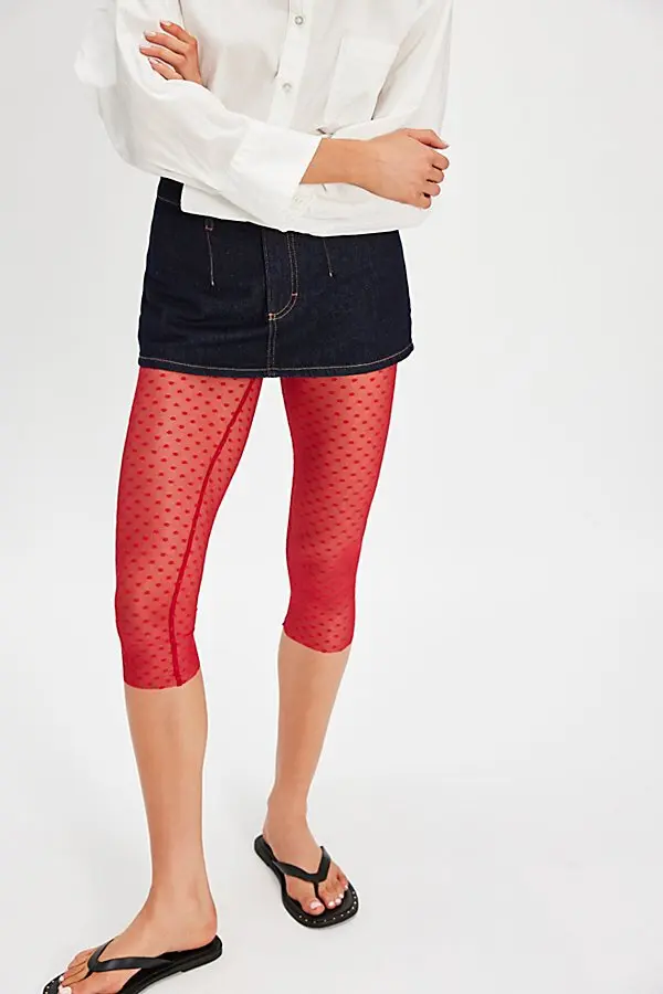 Only Hearts Cou Cou Lola Cropped Tights - Summer Red