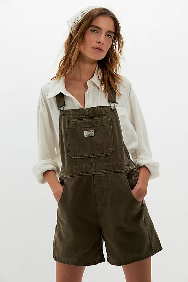 LEVI'S Utility Shortalls - Washed Canteen