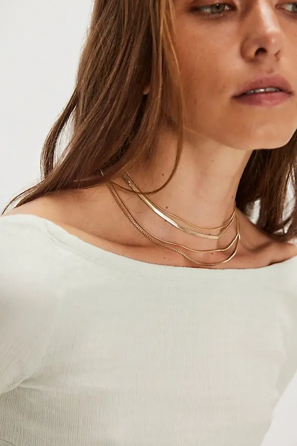 Free People Layered Choker - Gold