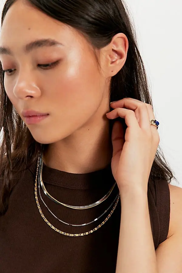 Free People Layered Choker - Mixed Metal