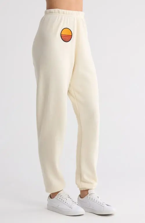 Aviator Nation Sunset Patch Joggers - Vintage White