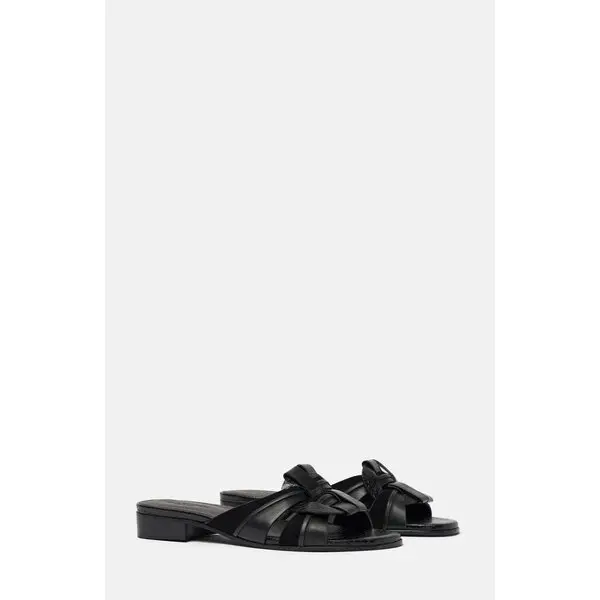 SCAROSSO Anna Sandals - Black - Calf