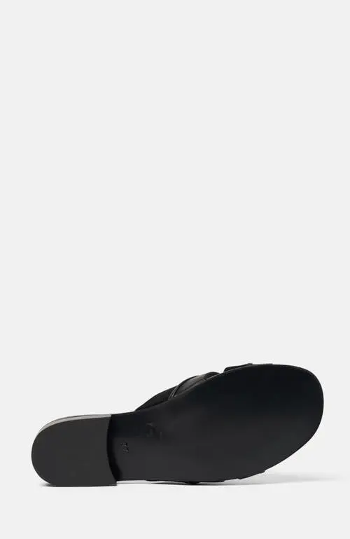 SCAROSSO Anna Sandals - Black - Calf