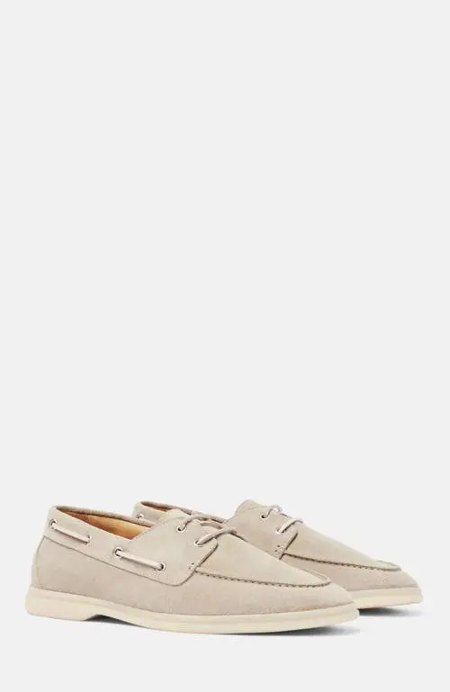 SCAROSSO Boat Shoes - Sand - Suede