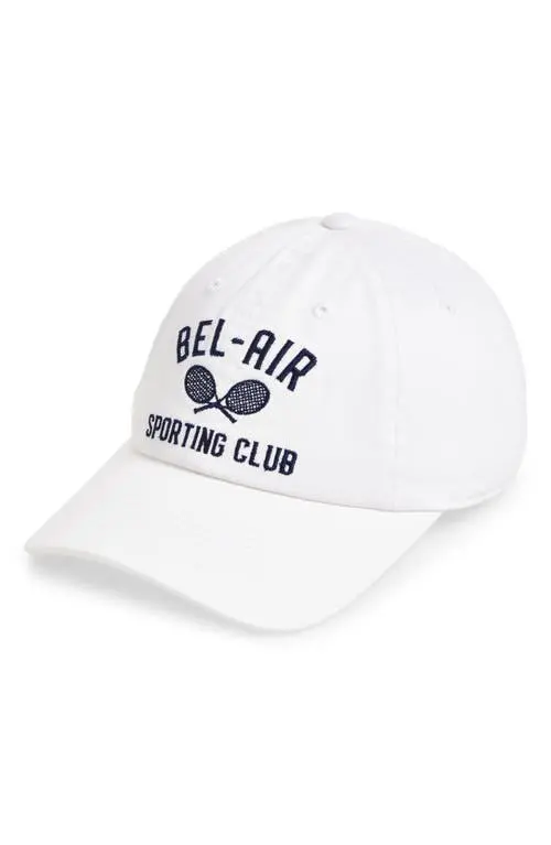 American Needle Bel-air Club Cotton Baseball Cap - White