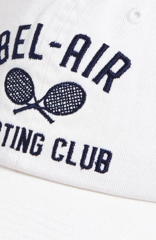 American Needle Bel-air Club Cotton Baseball Cap - White