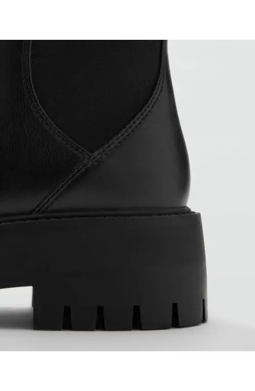 Mango Lug Sole Chelsea Boots