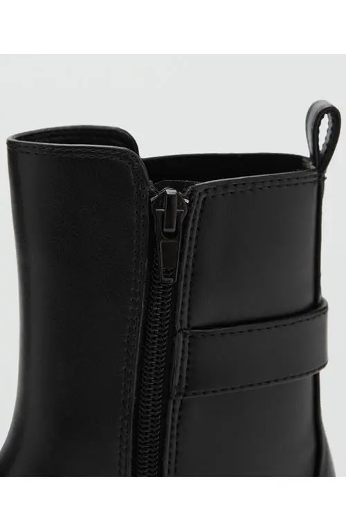 Mango Lug Sole Chelsea Boots