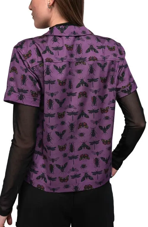 WILDFANG Camp Button-up Shirt - Insect Grape