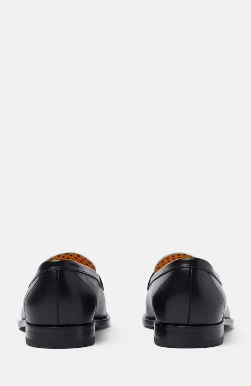 SCAROSSO Snakes Storm Penny Loafers - Mouth Black - Calf