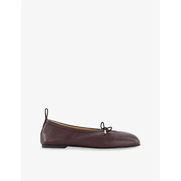 ALOHAS Rosalind Leather Ballet Flats - Brown
