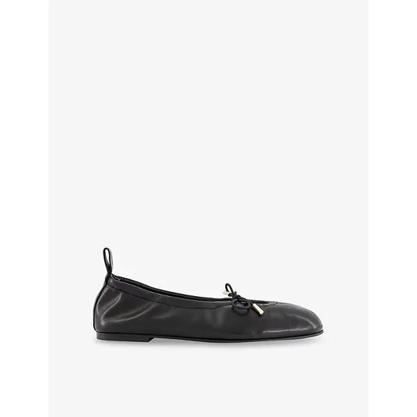 ALOHAS Rosalind Leather Ballet Flats - Black