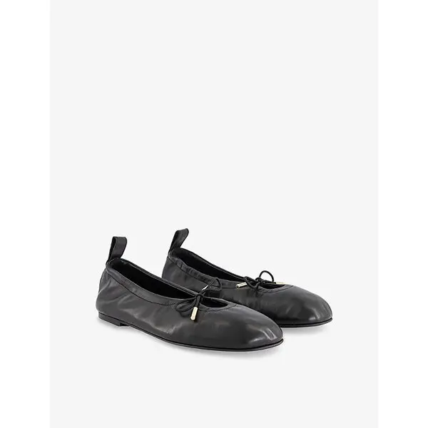 ALOHAS Rosalind Leather Ballet Flats - Black