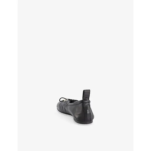 ALOHAS Rosalind Leather Ballet Flats - Black