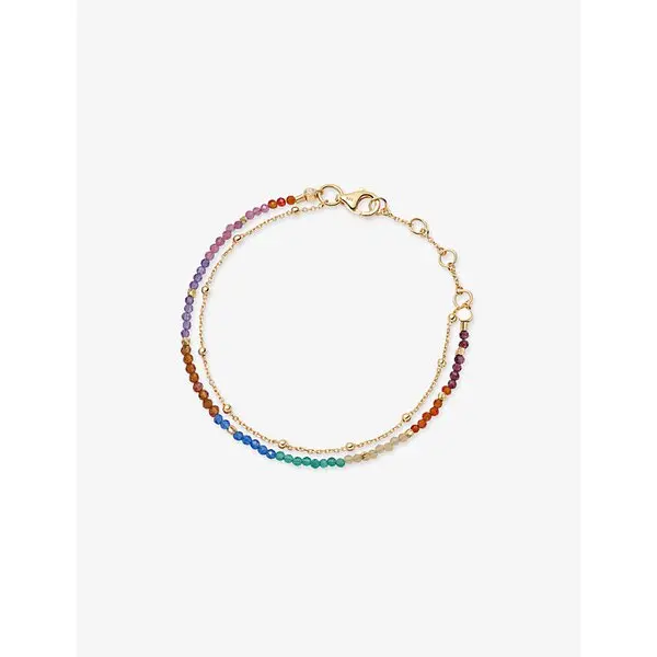 Astley Clarke Ombre Rainbow Gemstone Bracelet - Gold
