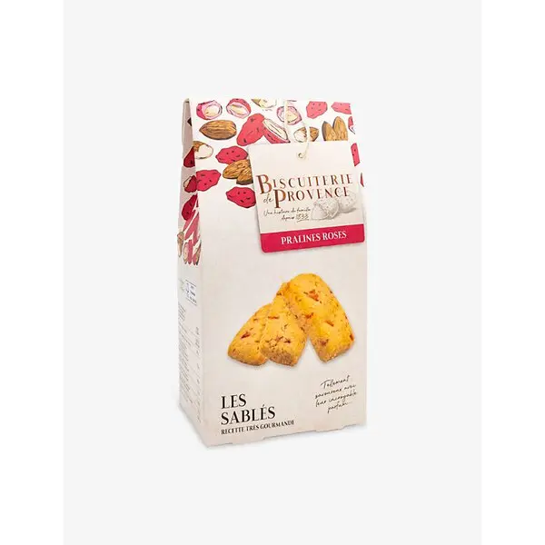 BISCUITERIE DE PROVENCE Organic Pink Praline Shortbread Biscuits 120g - One-color